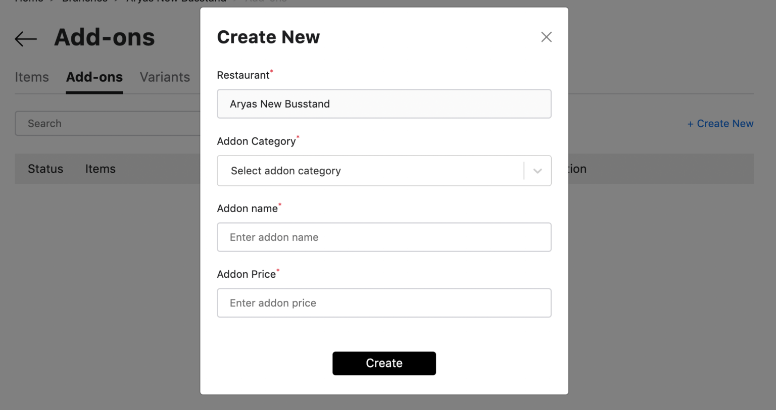 What are add-ons and add-on categories in Menu Item? - Gleeca